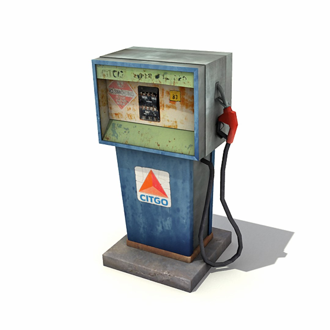 3d Low-poly Gas Pump