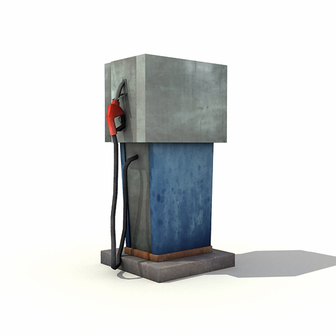 3d Low-poly Gas Pump
