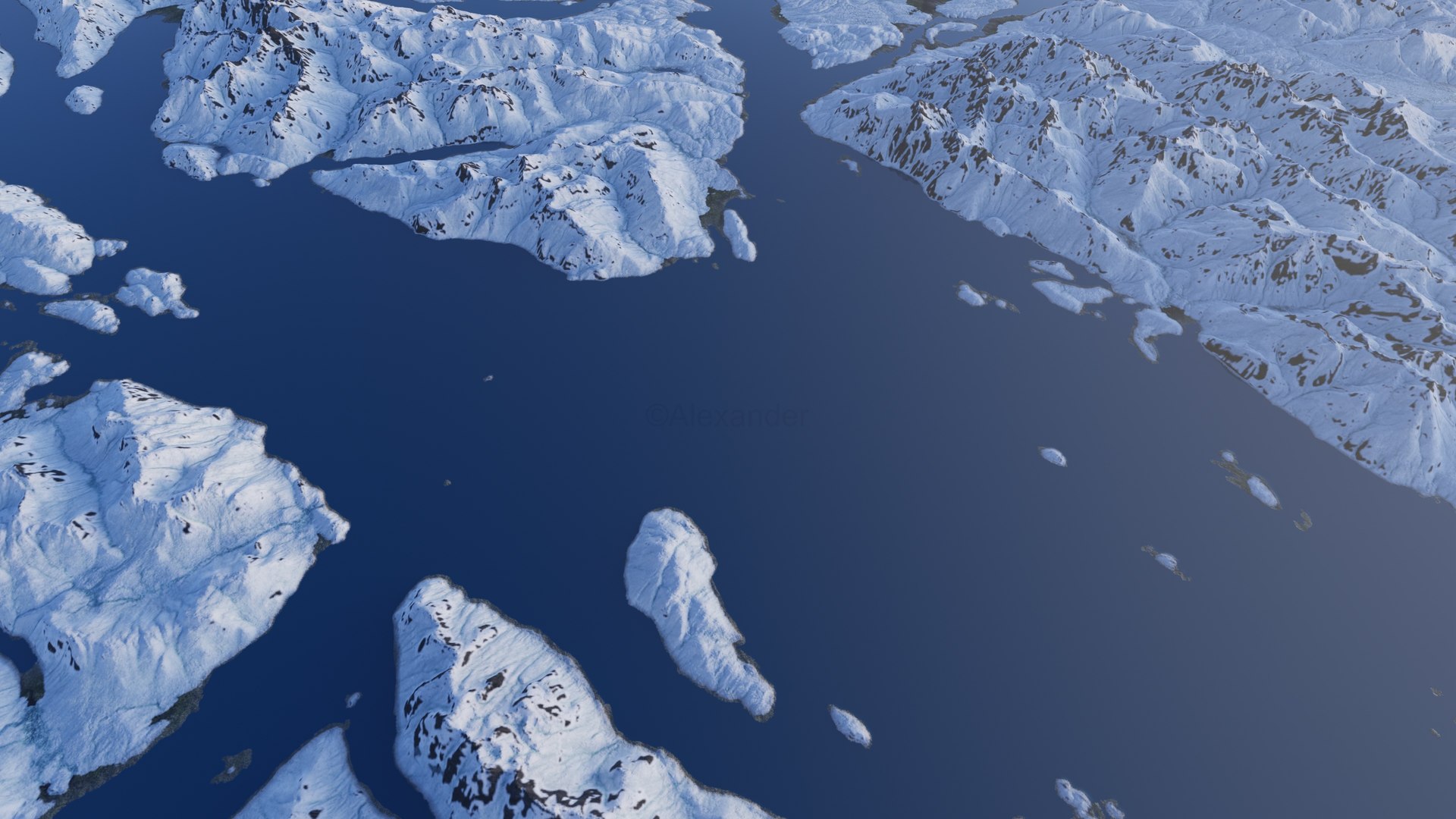 3D Glaciers Of Alaska PBR Terrain Model - TurboSquid 2462731
