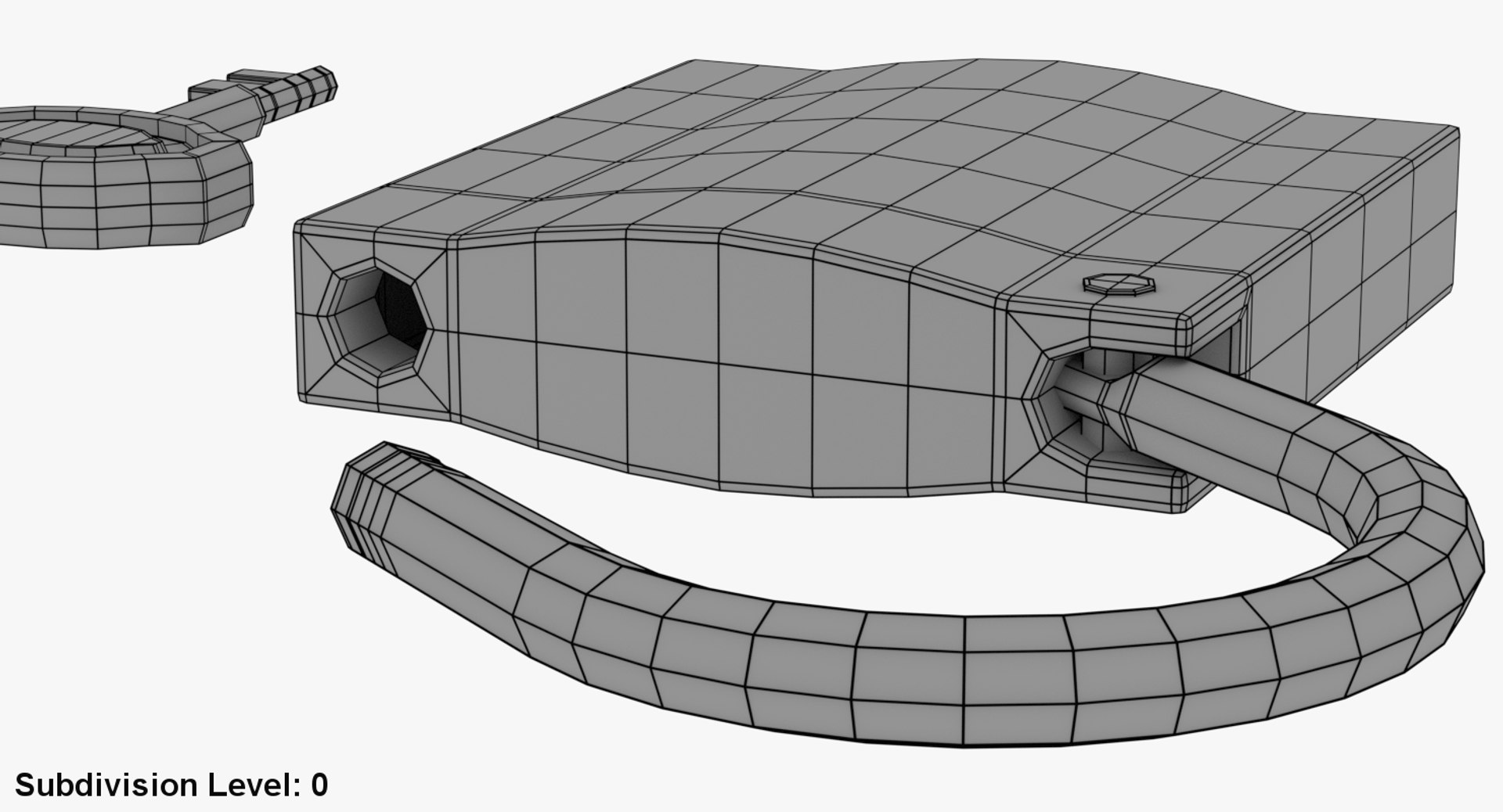Lock Key Padlock 3d Model