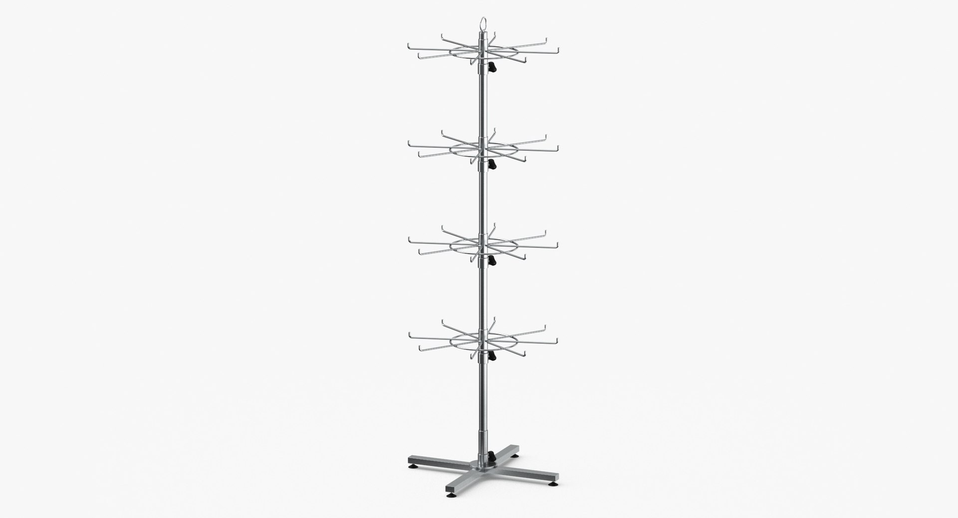 Spinning Rack Type 01 Metal Black and White model - TurboSquid 1952753