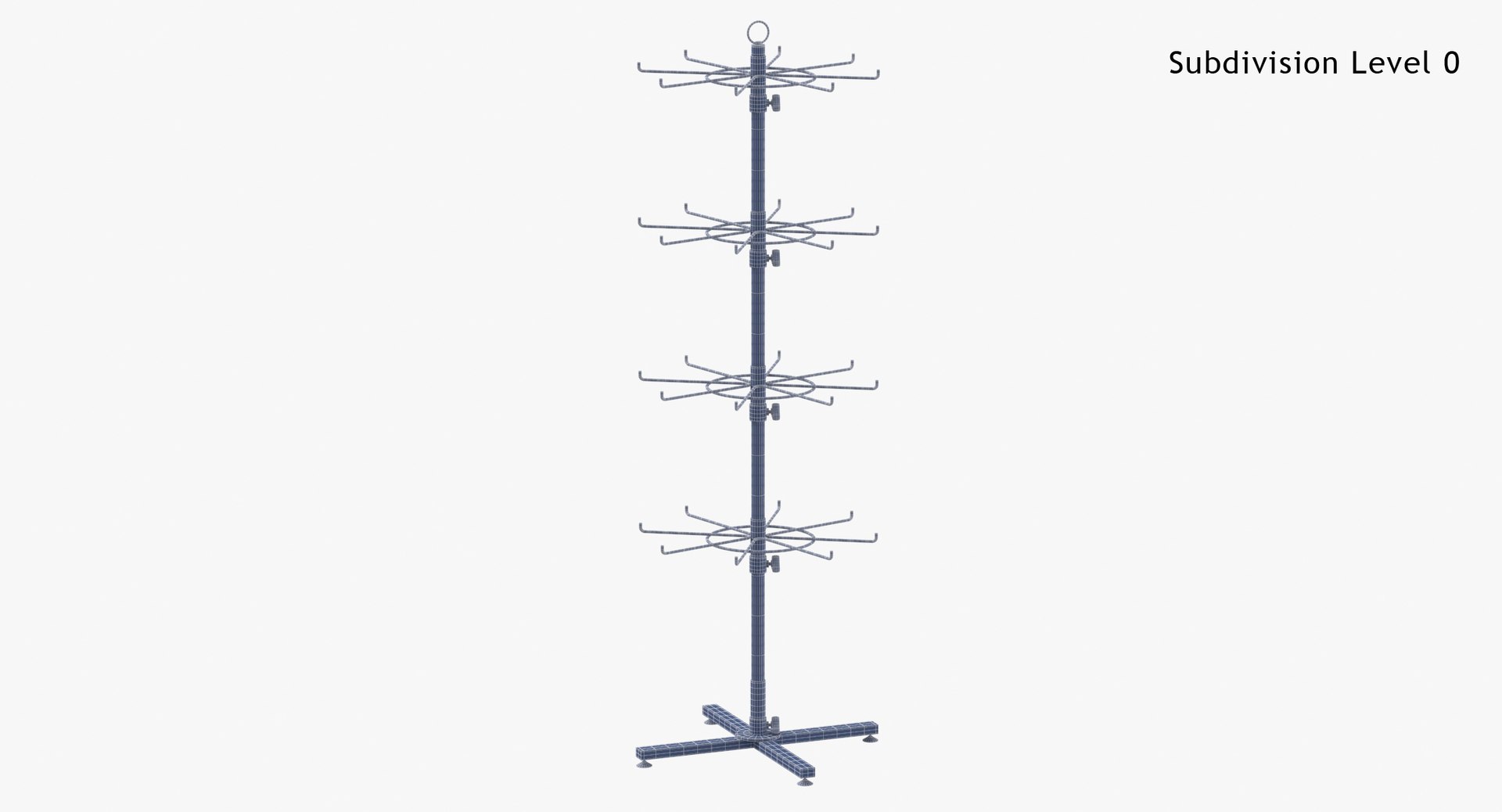 Spinning Rack Type 01 Metal Black and White model - TurboSquid 1952753