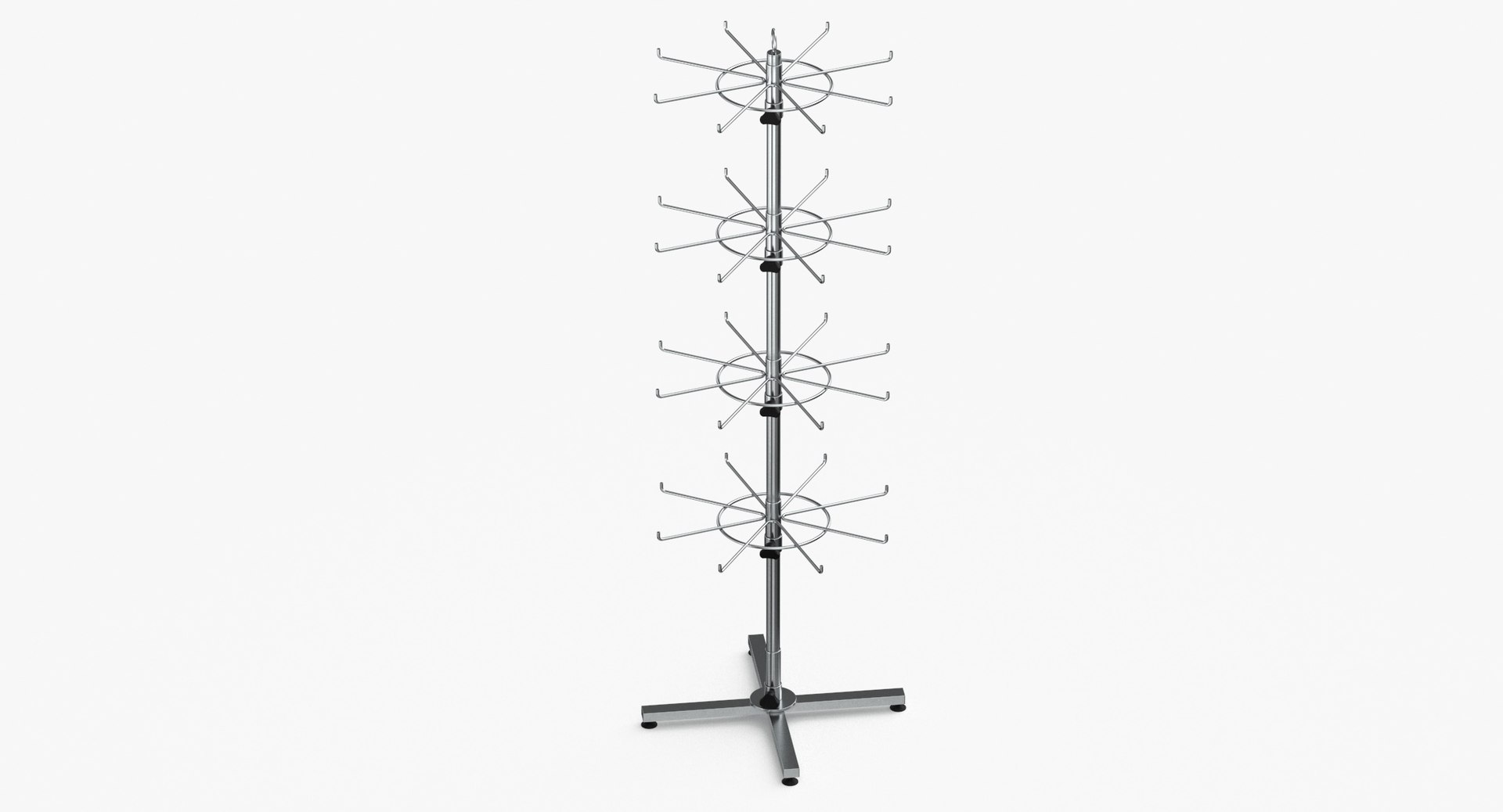 Spinning Rack Type 01 Metal Black and White model - TurboSquid 1952753