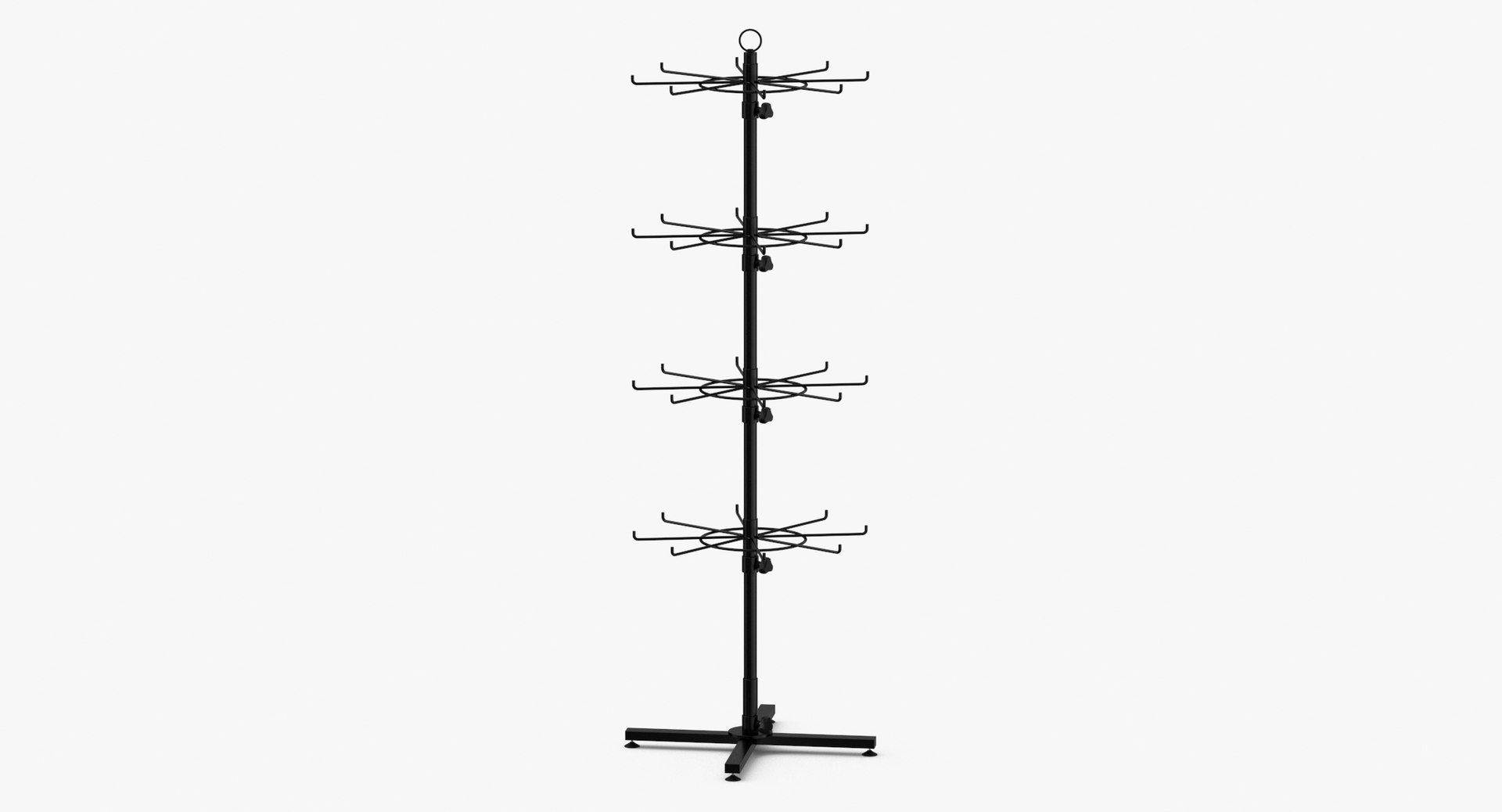 Spinning Rack Type 01 Metal Black and White model - TurboSquid 1952753