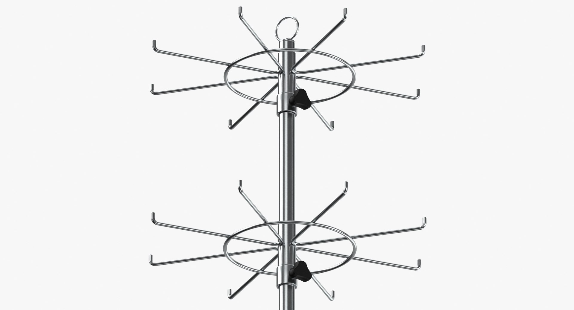 Spinning Rack Type 01 Metal Black and White model - TurboSquid 1952753