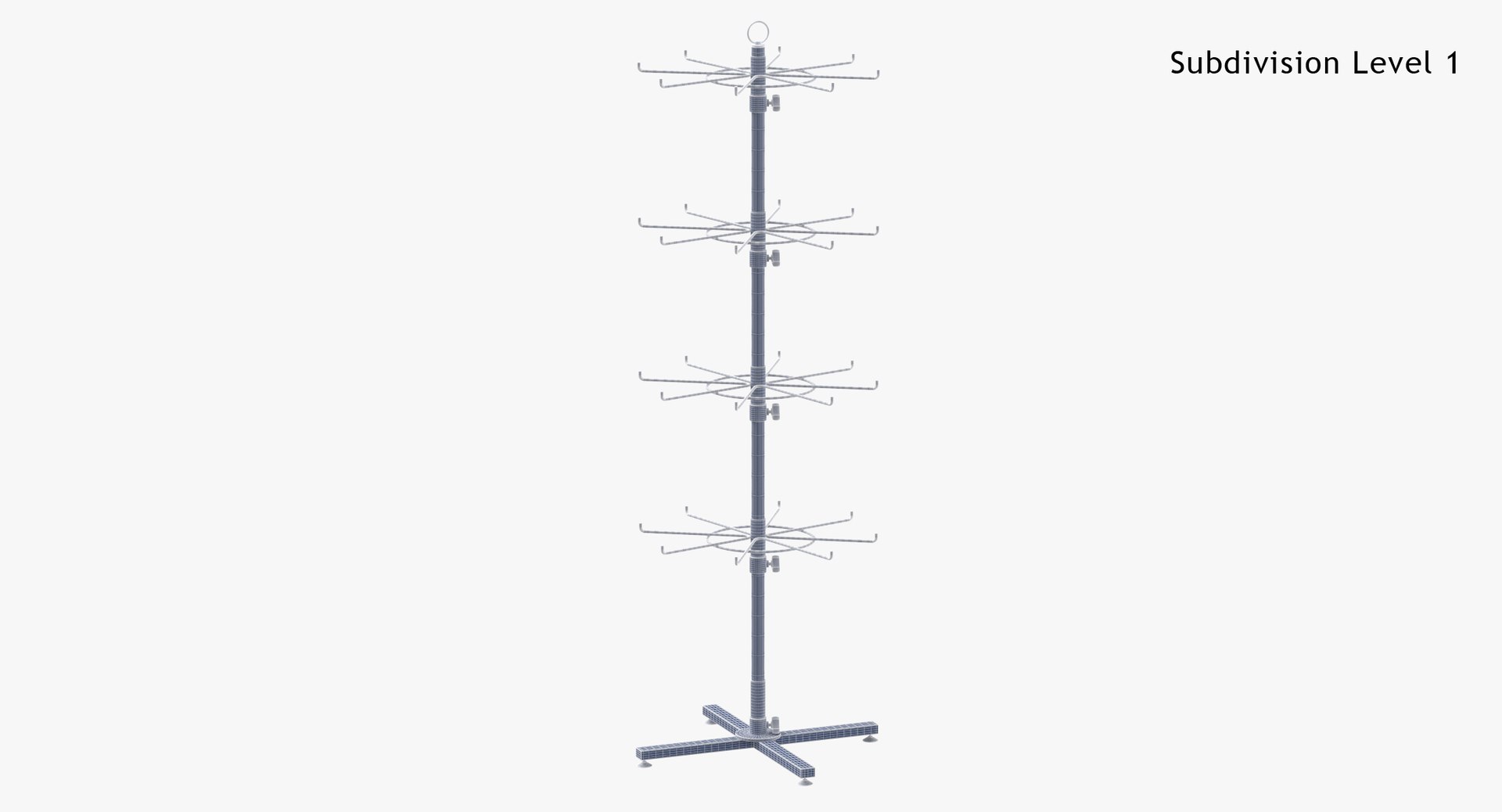Spinning Rack Type 01 Metal Black and White model - TurboSquid 1952753