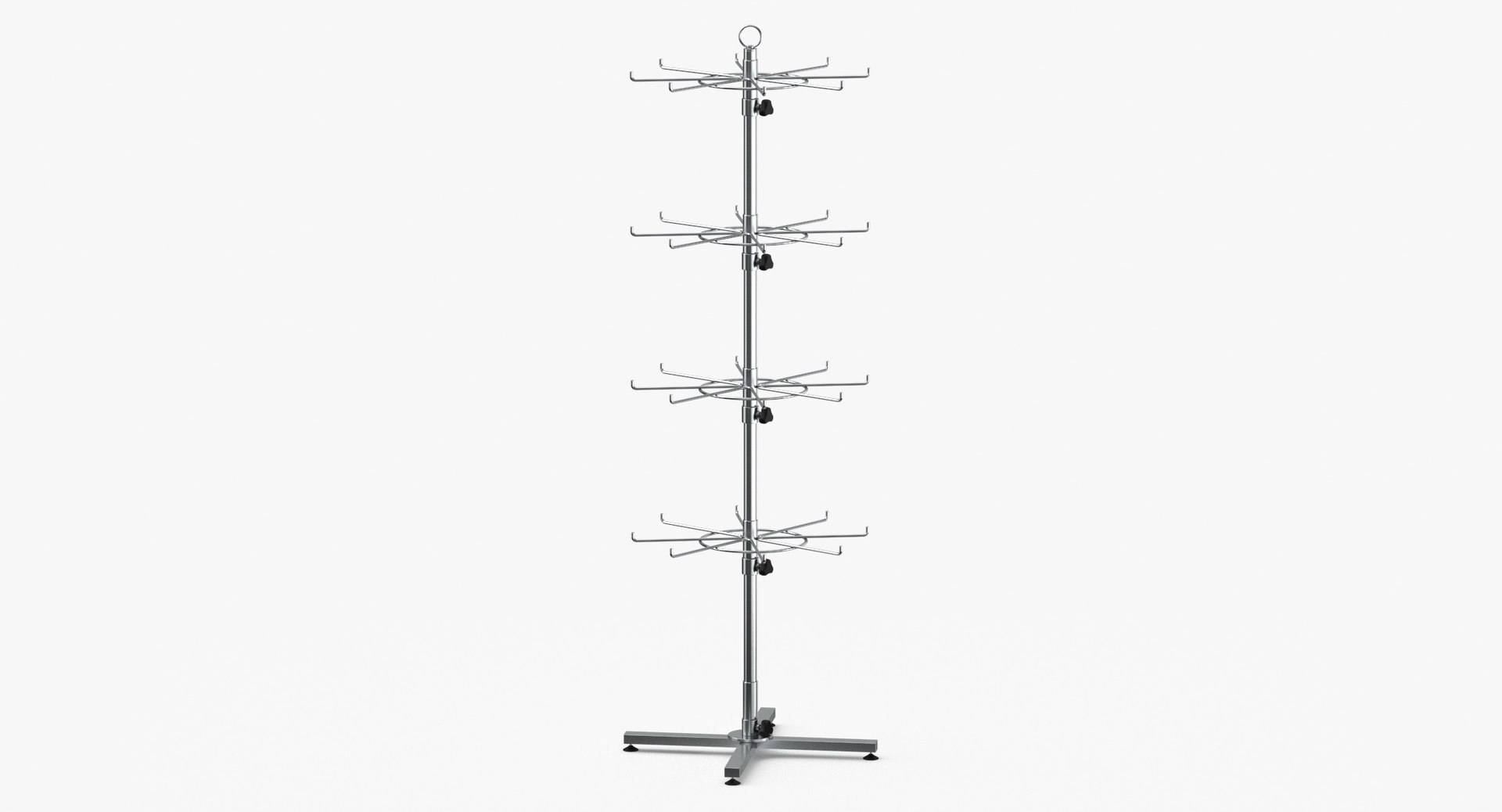 Spinning Rack Type 01 Metal Black and White model - TurboSquid 1952753