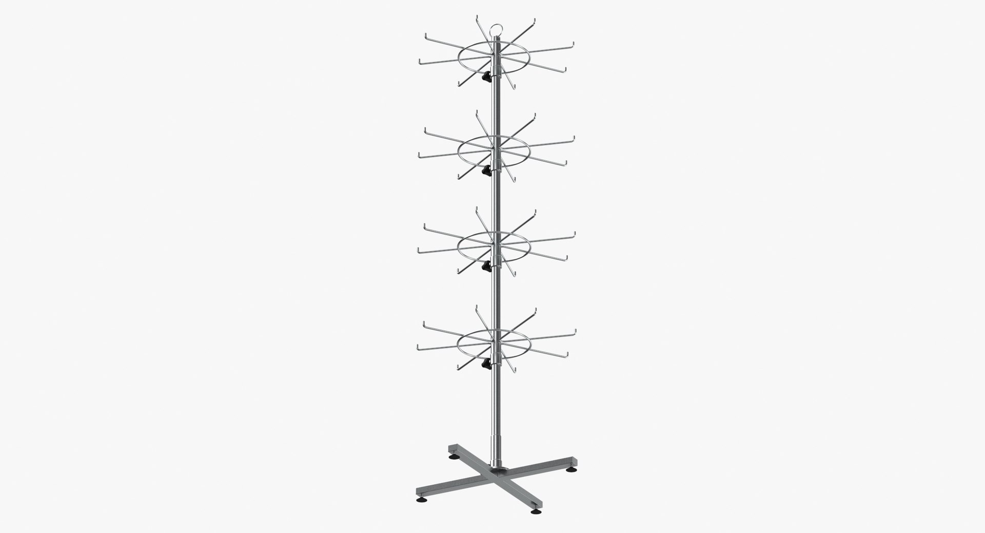 Spinning Rack Type 01 Metal Black and White model - TurboSquid 1952753