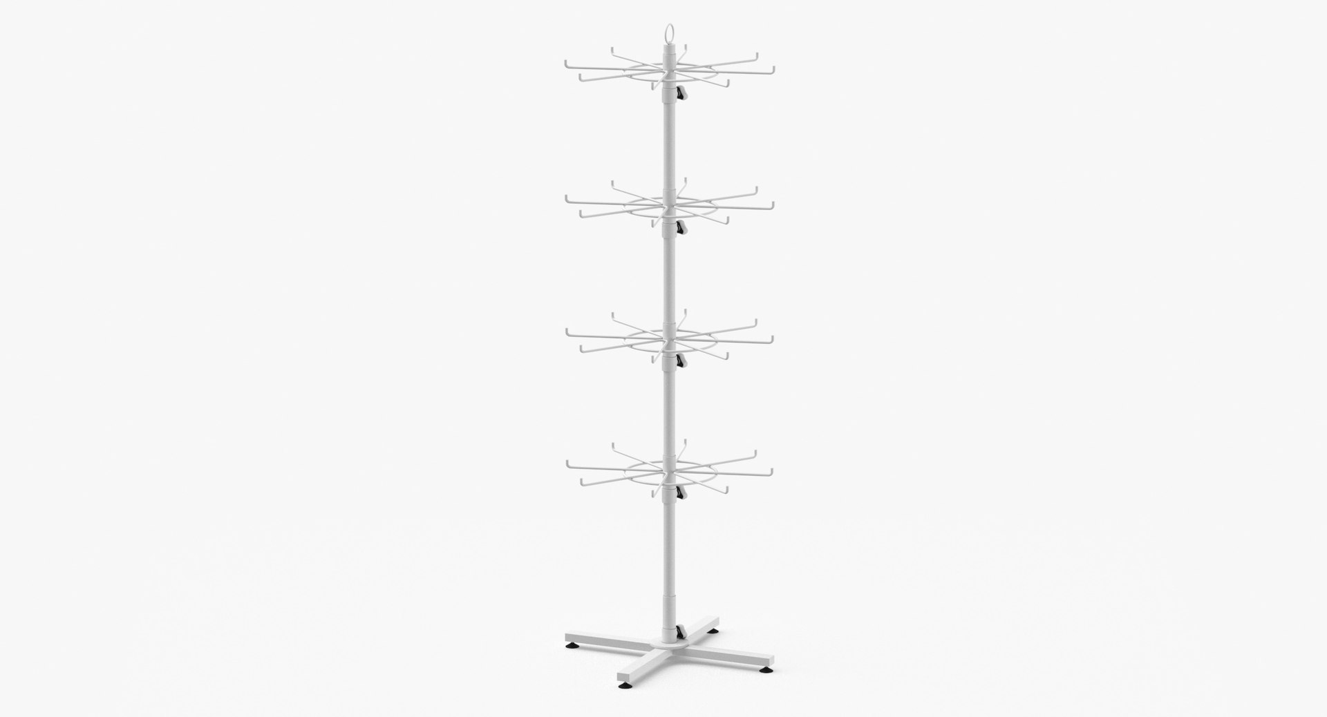 Spinning Rack Type 01 Metal Black and White model - TurboSquid 1952753