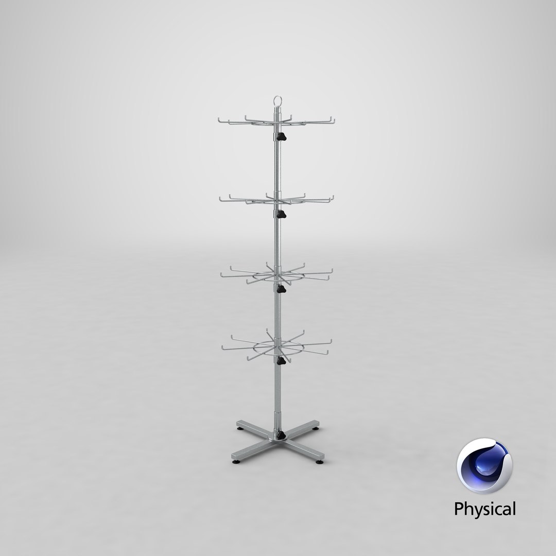 Spinning Rack Type 01 Metal Black And White Model - TurboSquid 1952753