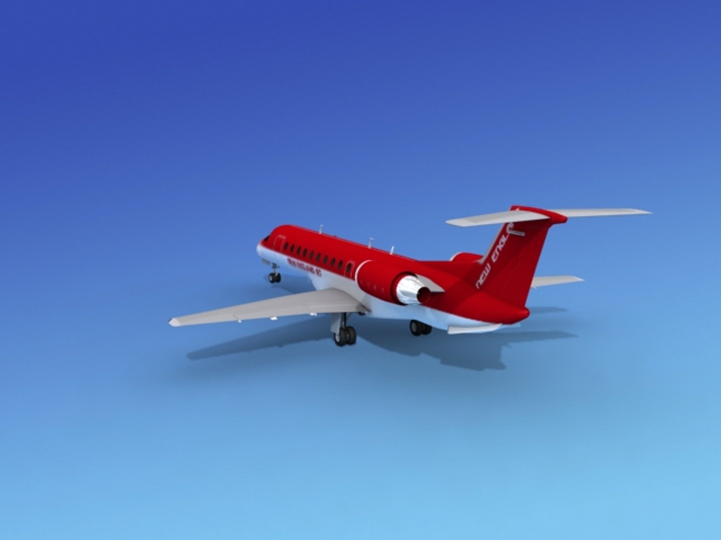 embraer erj jets 3d obj