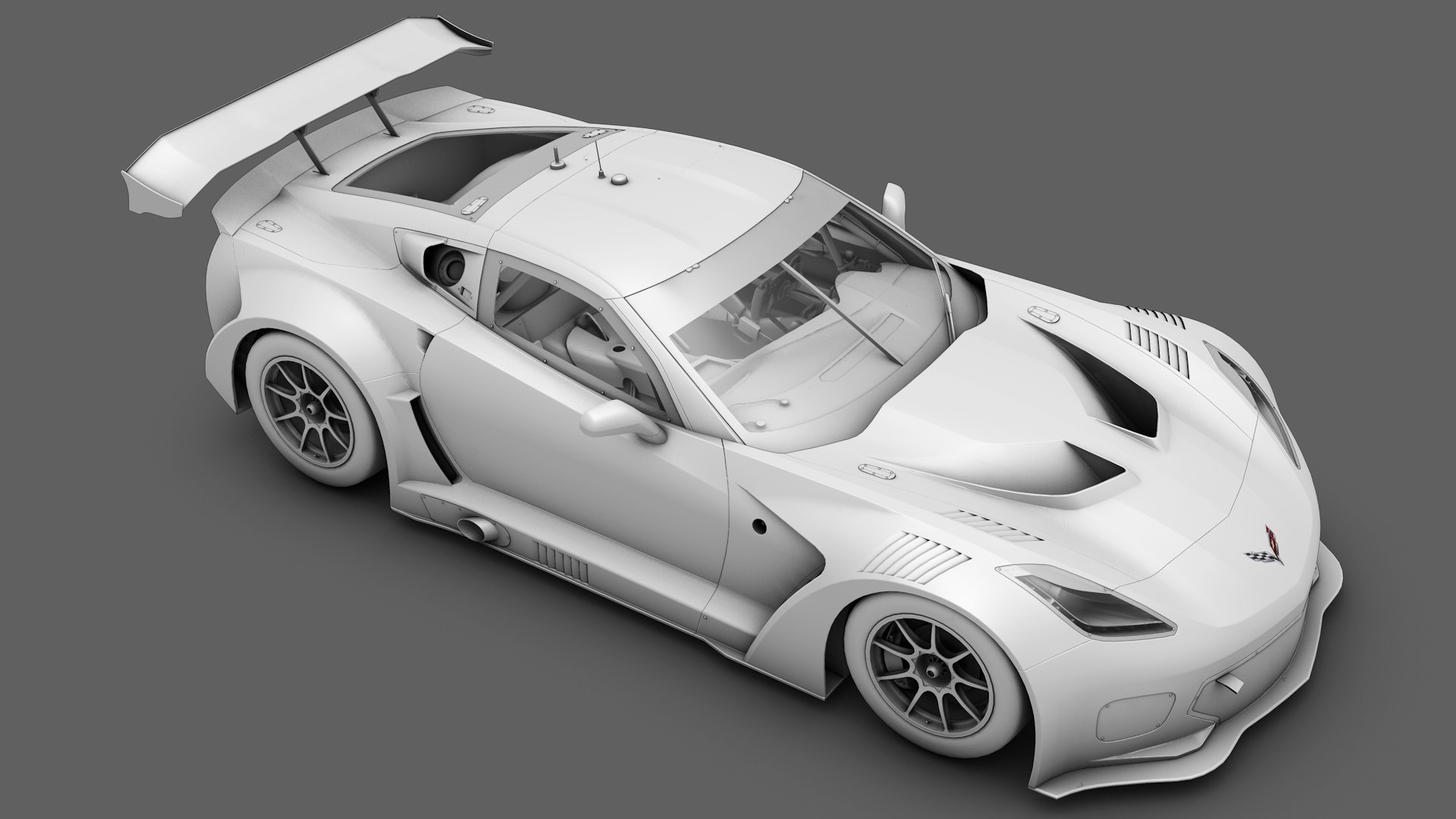 3D Chevrolet Corvette C7 GT-R GT3 GTLM Model - TurboSquid 2016074