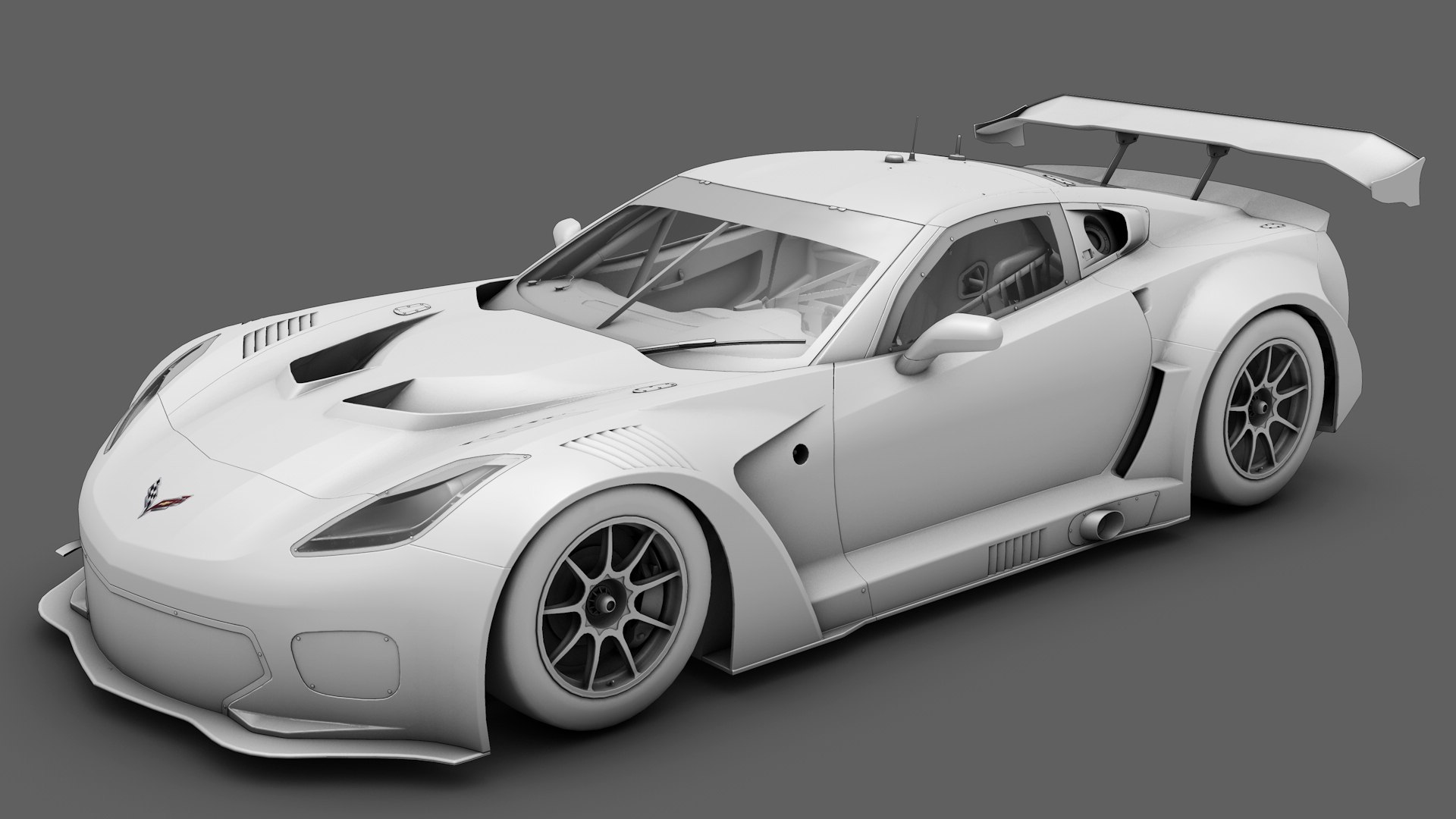 3D Chevrolet Corvette C7 GT-R GT3 GTLM Model - TurboSquid 2016074