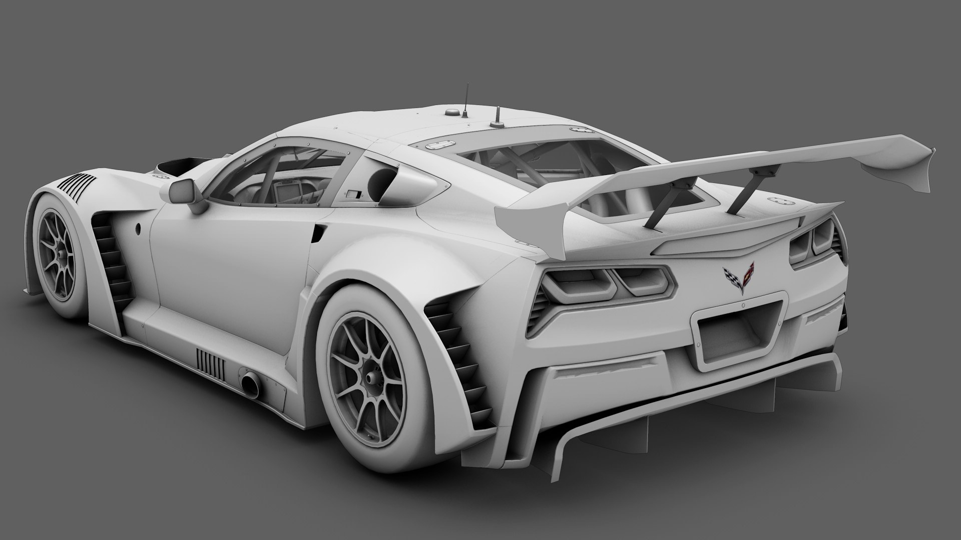 3D Chevrolet Corvette C7 GT-R GT3 GTLM Model - TurboSquid 2016074