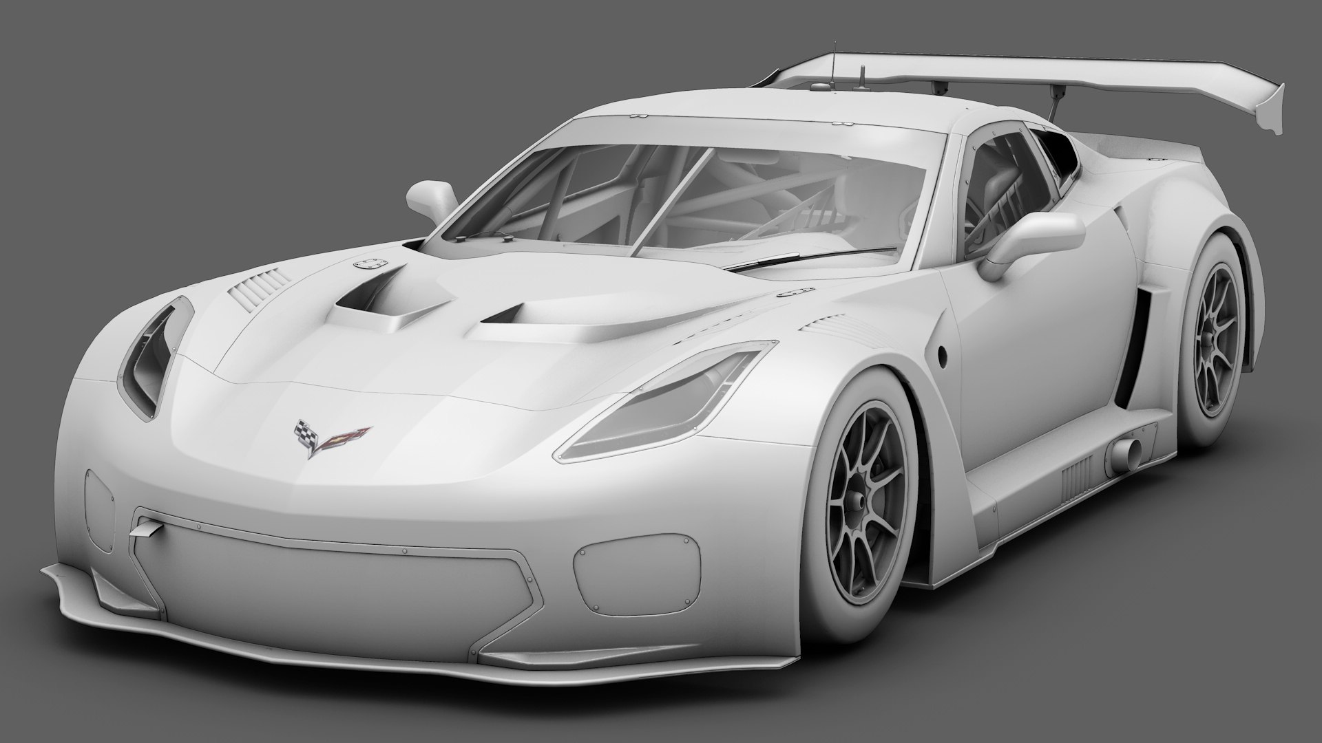 3D Chevrolet Corvette C7 GT-R GT3 GTLM Model - TurboSquid 2016074