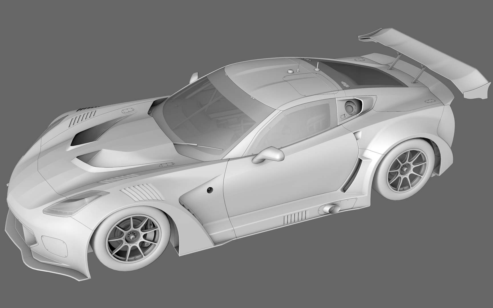 modelo 3d Chevrolet Corvette C7 GT-R GT3 GTLM - TurboSquid 2016074