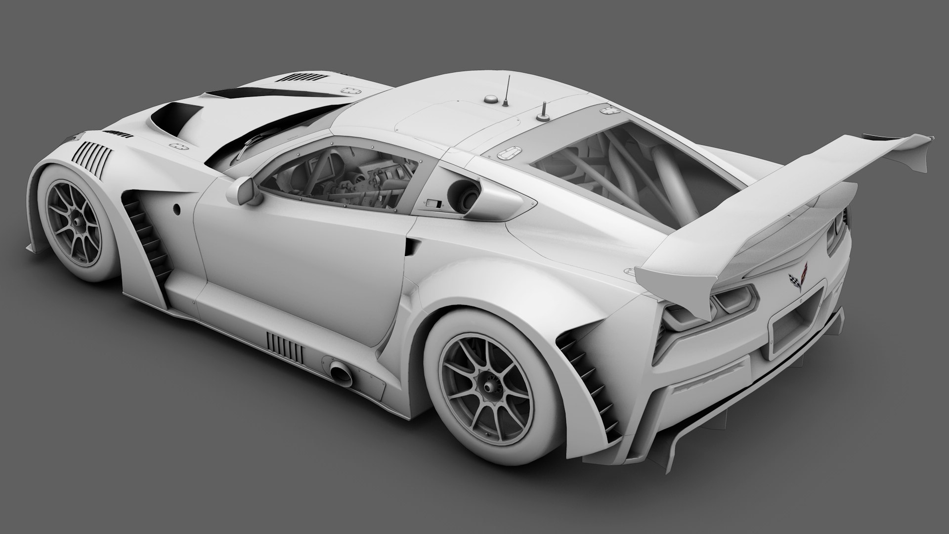 3D Chevrolet Corvette C7 GT-R GT3 GTLM Model - TurboSquid 2016074