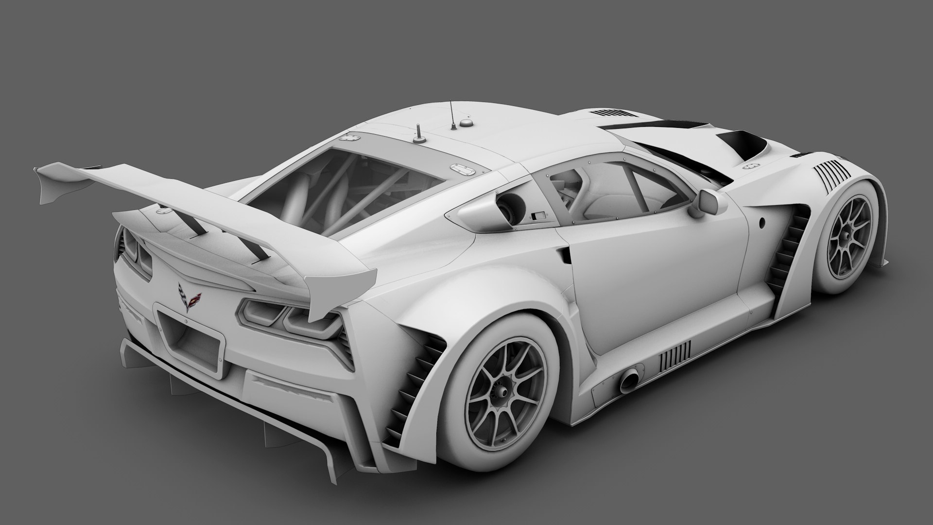 3D Chevrolet Corvette C7 GT-R GT3 GTLM Model - TurboSquid 2016074
