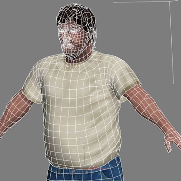 3d next-gen fat guy