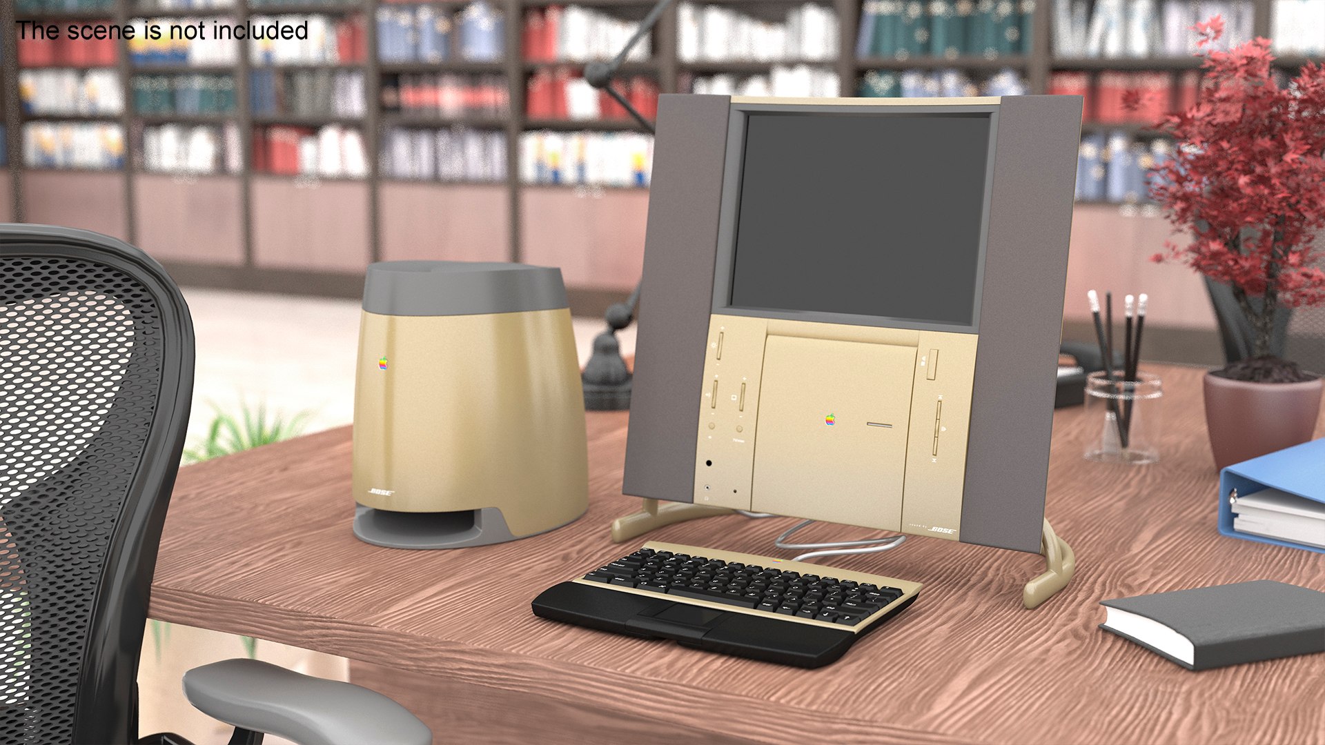 Vintage Apple 20th Anniversary Macintosh With Speakers And Keyboard 3D ...