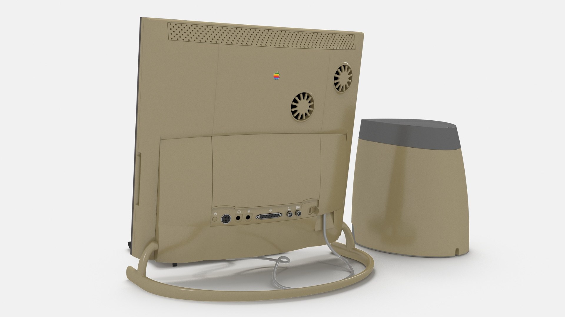 Vintage Apple 20th Anniversary Macintosh With Speakers And Keyboard 3D ...