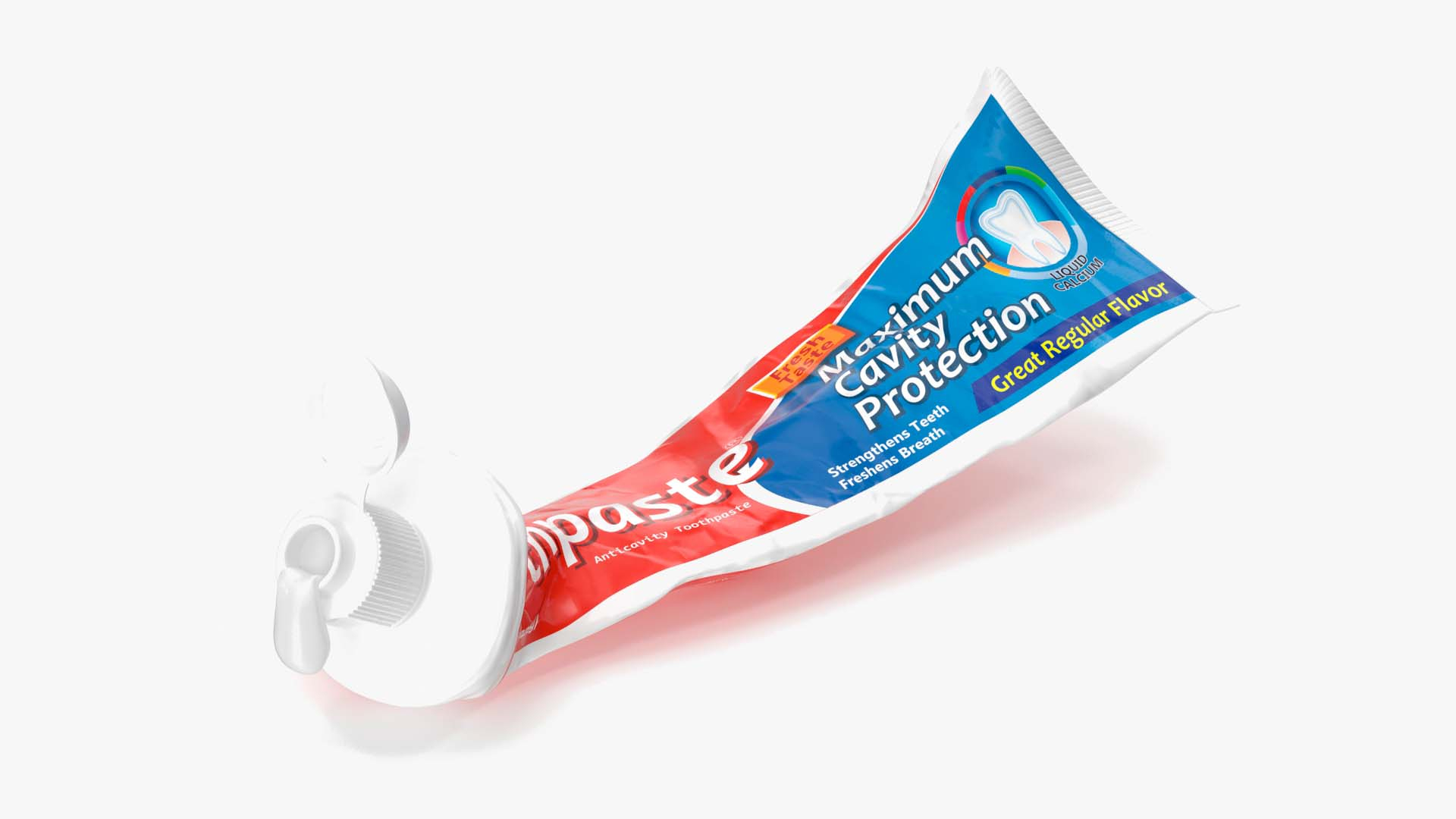 3D Used Toothpaste Tube Model - TurboSquid 2091358