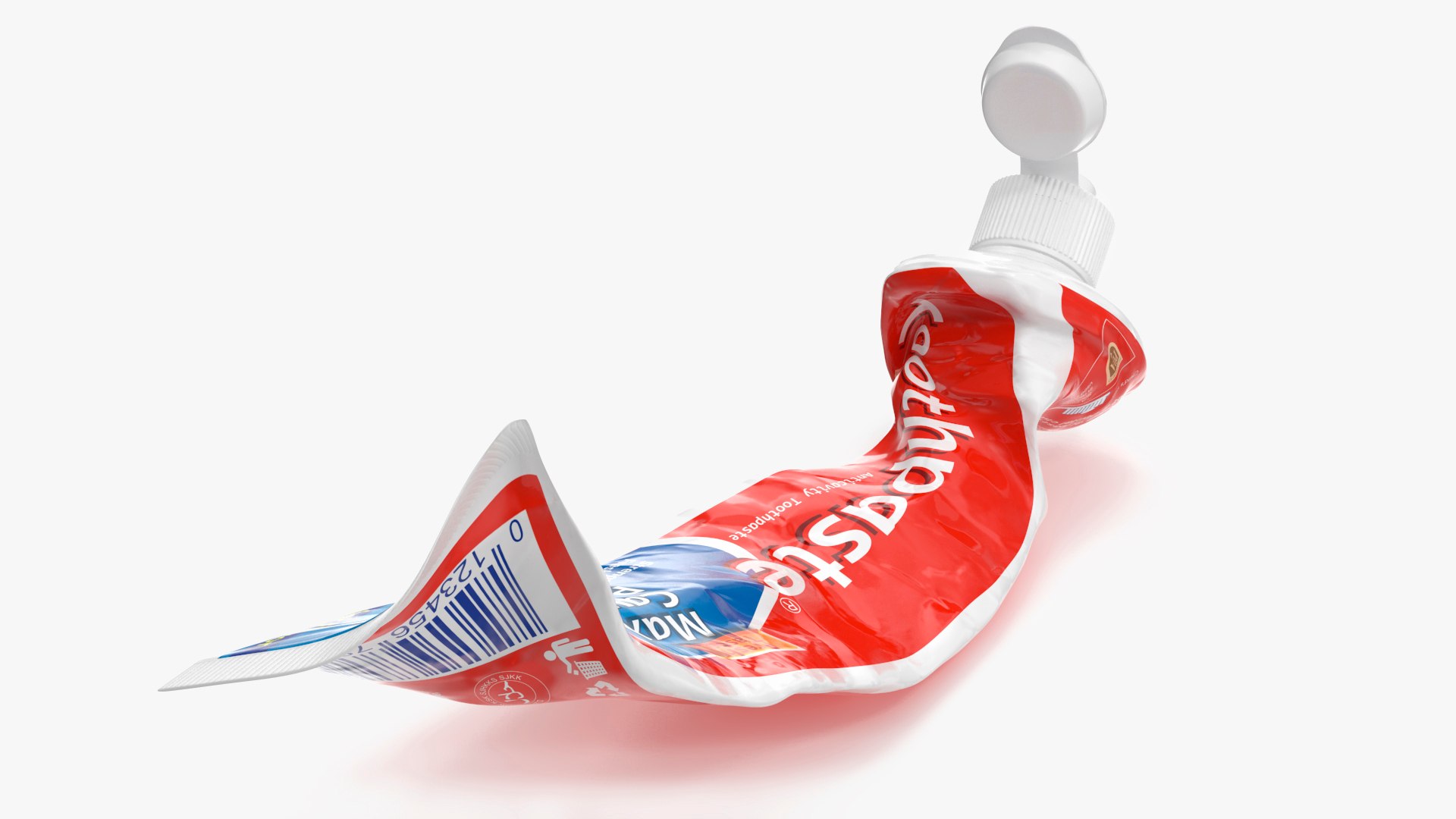 3D Used Toothpaste Tube Model - TurboSquid 2091358