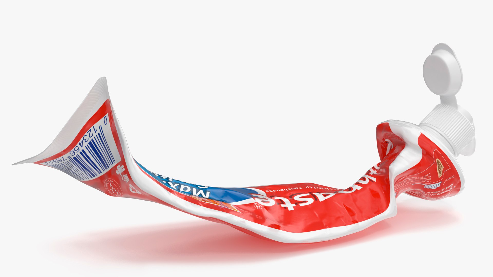 3D Used Toothpaste Tube Model - TurboSquid 2091358