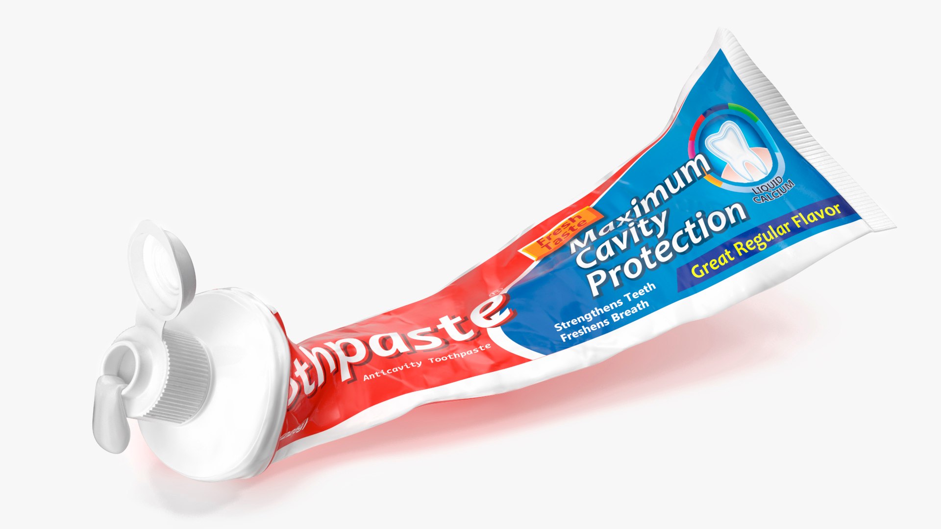 3D Used Toothpaste Tube model - TurboSquid 2091358
