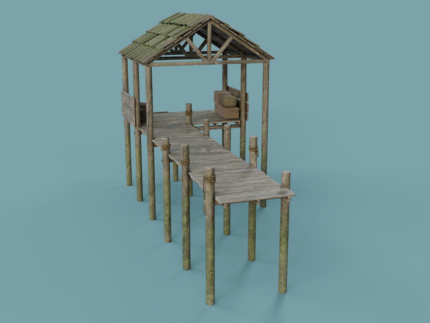 3D Wooden Docks - TurboSquid 2350043