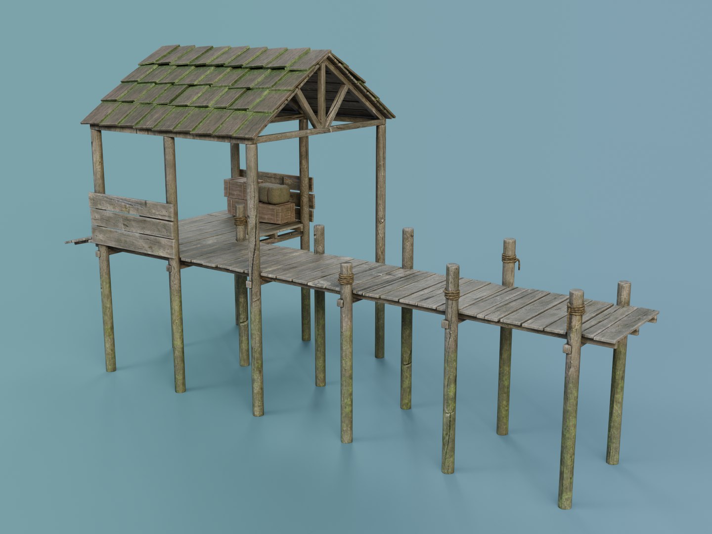 3D Wooden Docks - TurboSquid 2350043