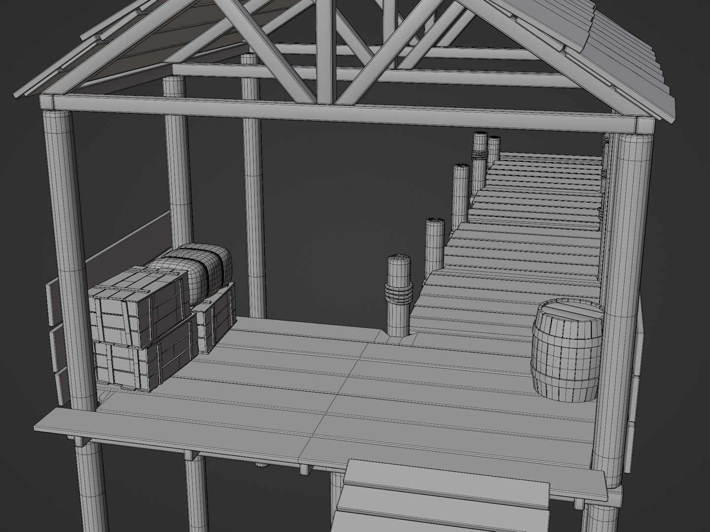 3D Wooden Docks - TurboSquid 2350043