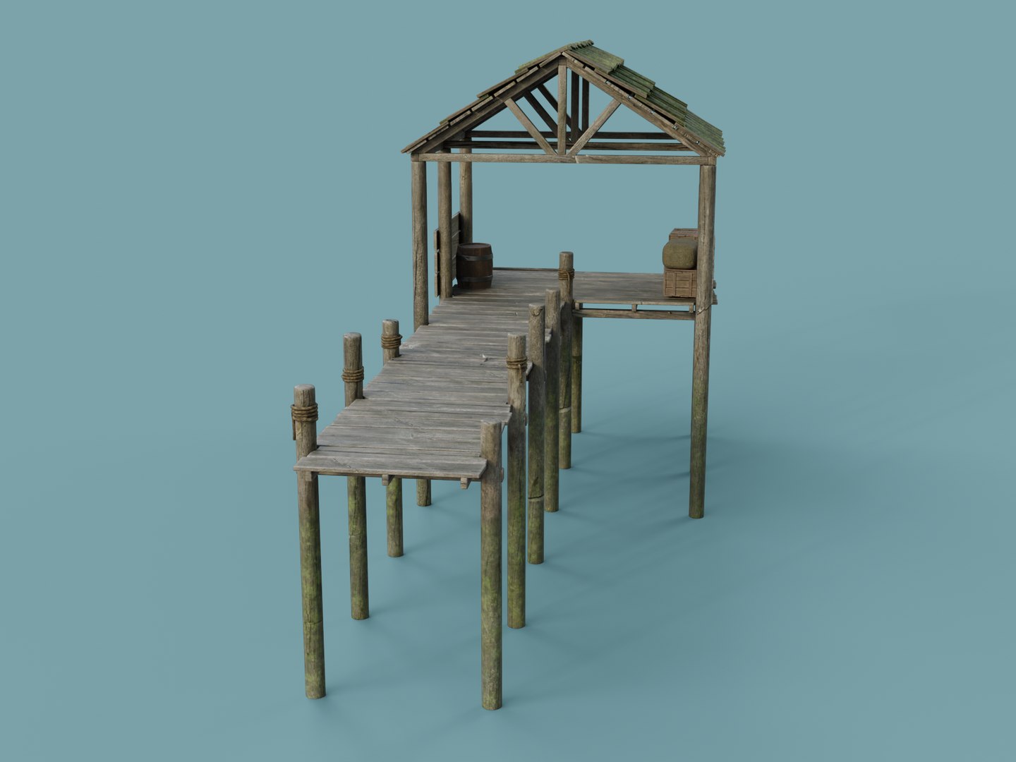 3D Wooden Docks - TurboSquid 2350043