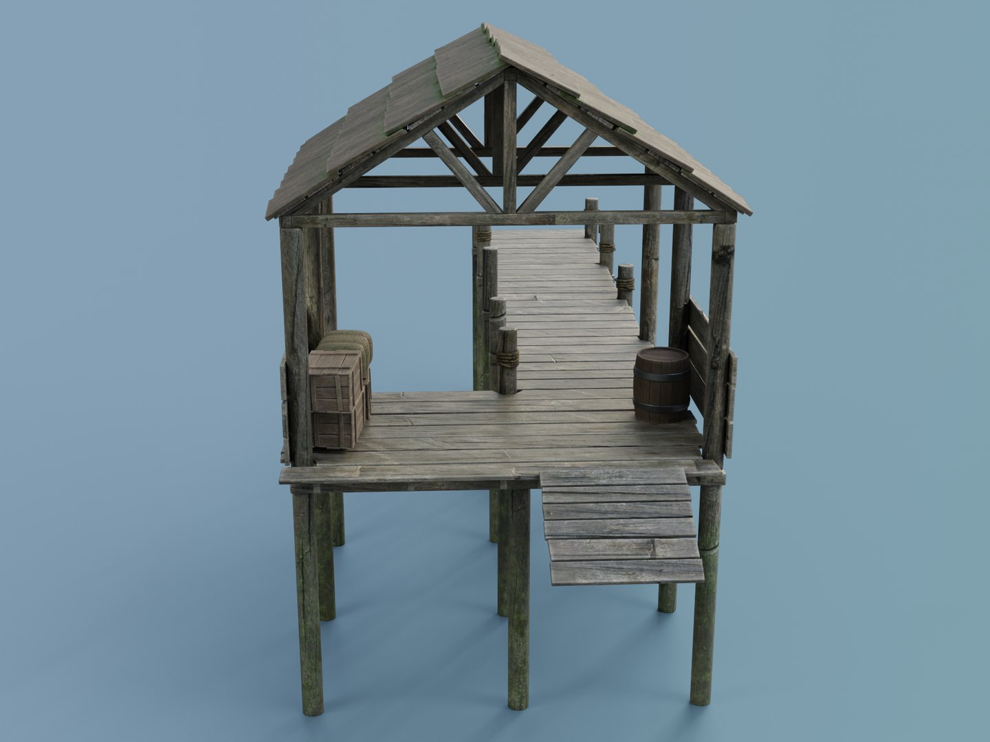 3D Wooden Docks - TurboSquid 2350043