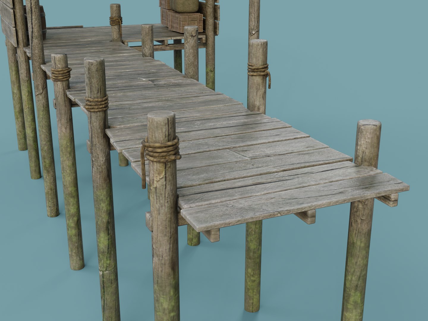 3D Wooden Docks - TurboSquid 2350043
