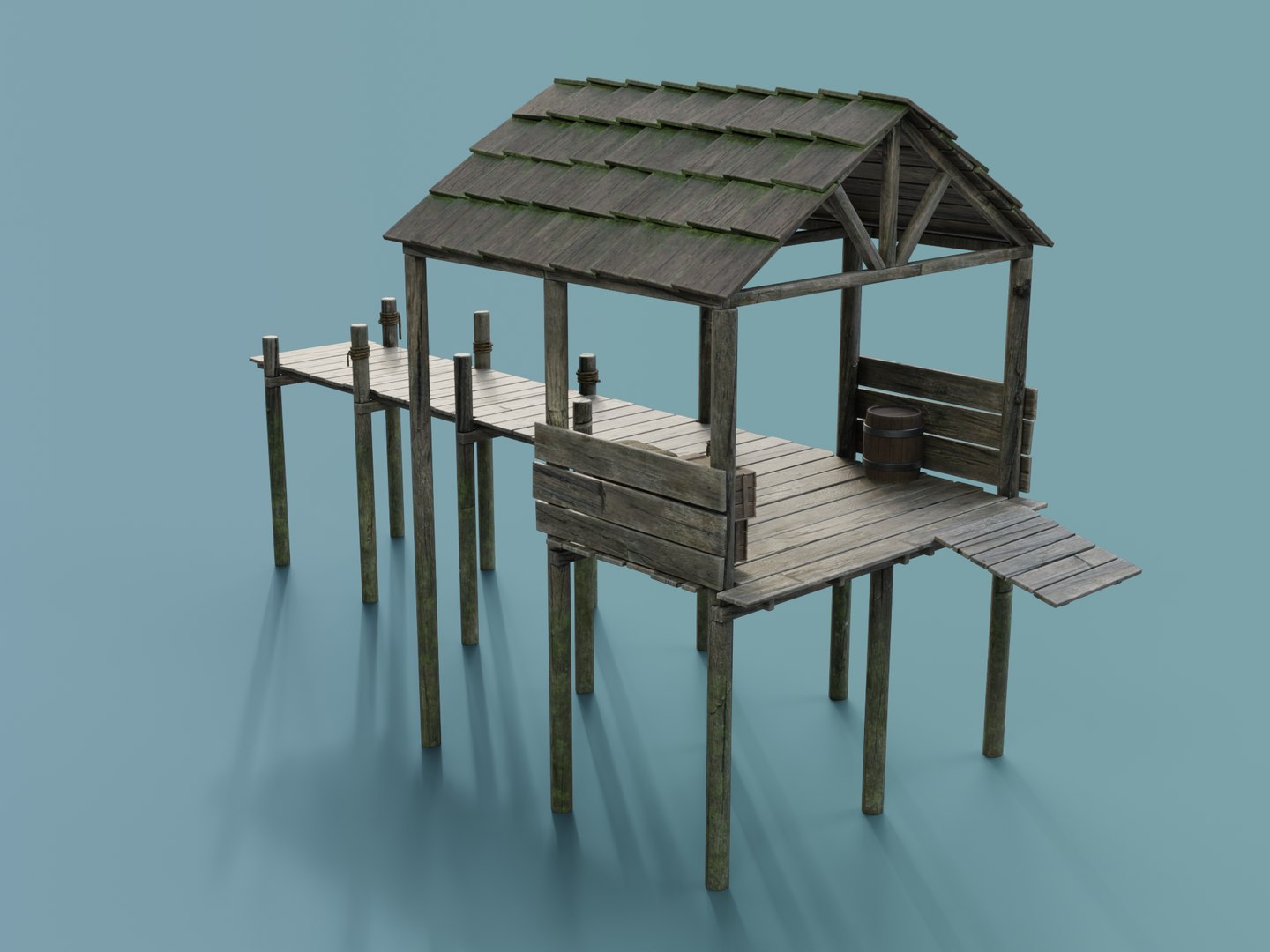 3D Wooden Docks - TurboSquid 2350043