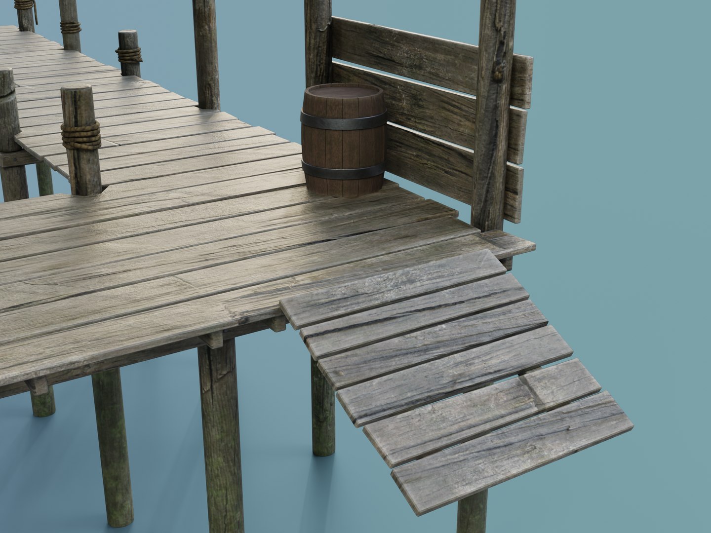 3D Wooden Docks - TurboSquid 2350043