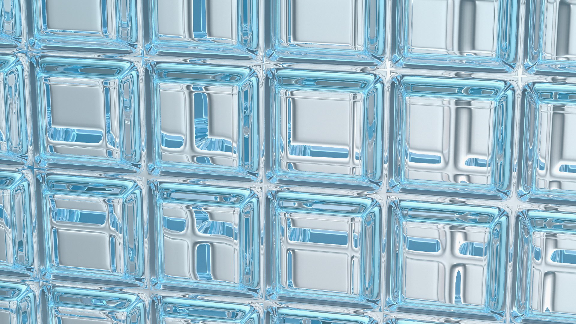 3D Quadra Glass Block Blue - TurboSquid 1830798
