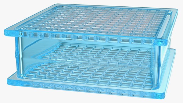 3D Quadra Glass Block Blue - TurboSquid 1830798