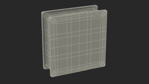 3D Quadra Glass Block Blue - TurboSquid 1830798