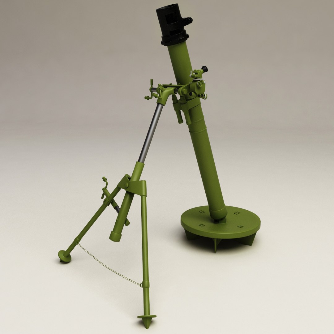 3d Model Mortar 2b14 Podnos 82mm