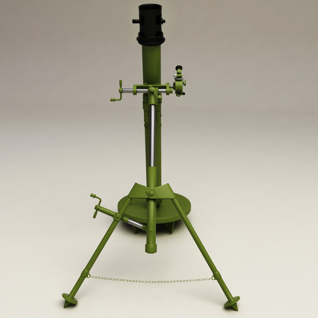 3d model mortar 2b14 podnos 82mm