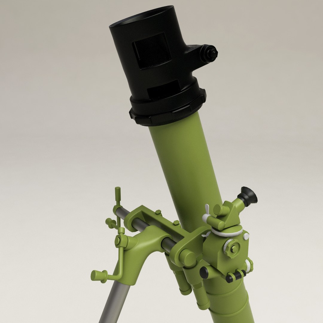 3d Model Mortar 2b14 Podnos 82mm