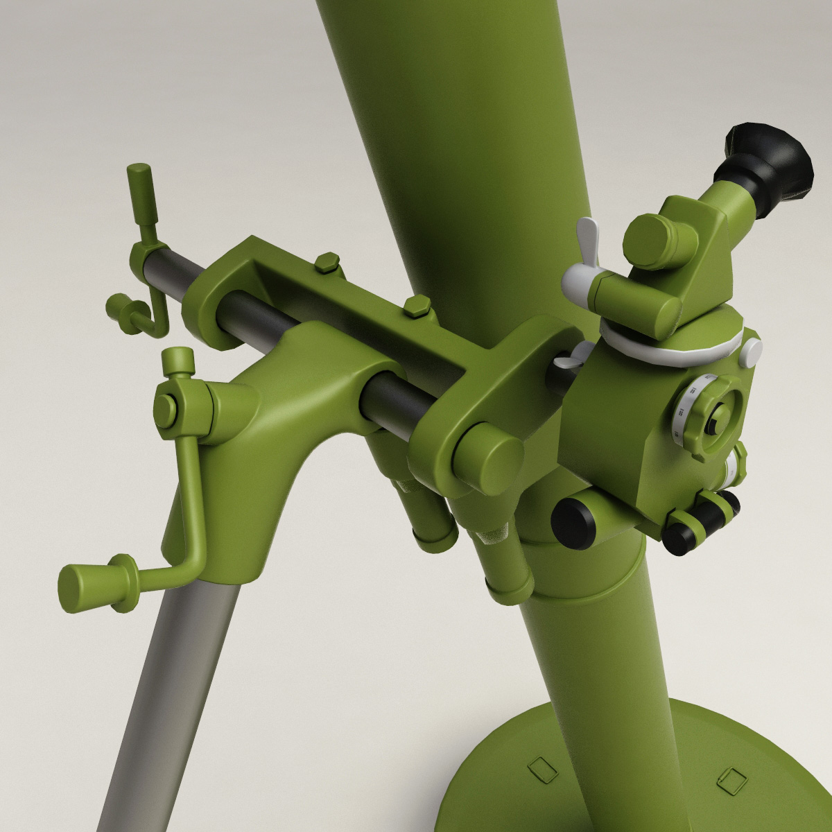 3d model mortar 2b14 podnos 82mm