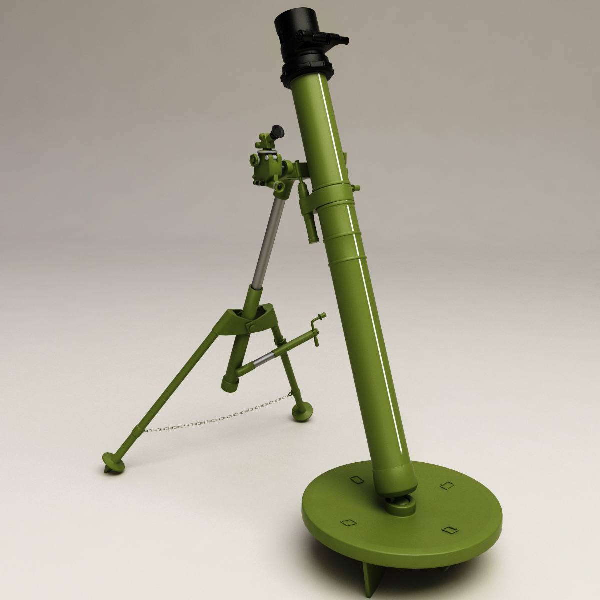 3d model mortar 2b14 podnos 82mm