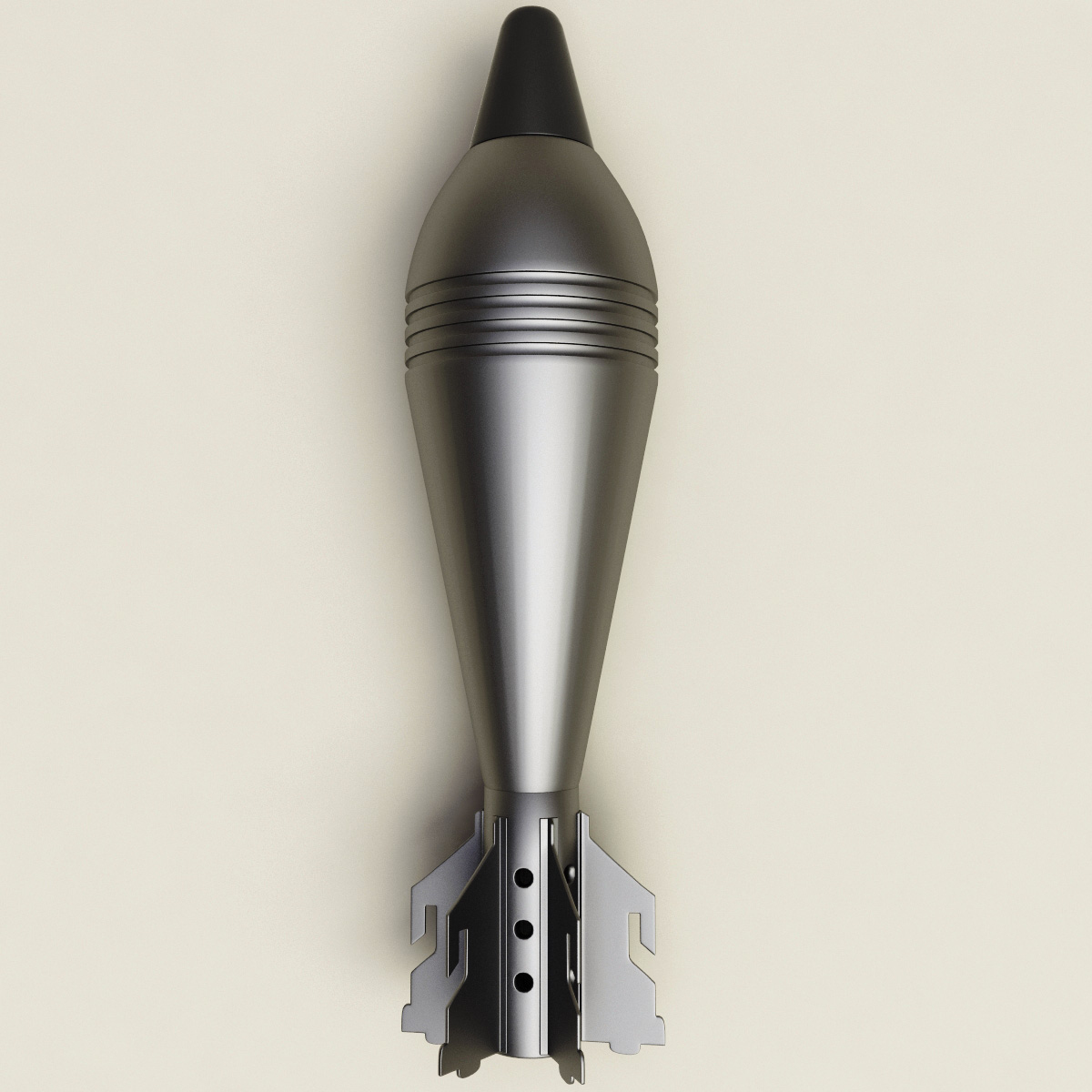 3d model mortar 2b14 podnos 82mm
