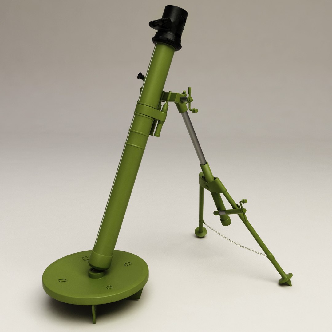 3d Model Mortar 2b14 Podnos 82mm