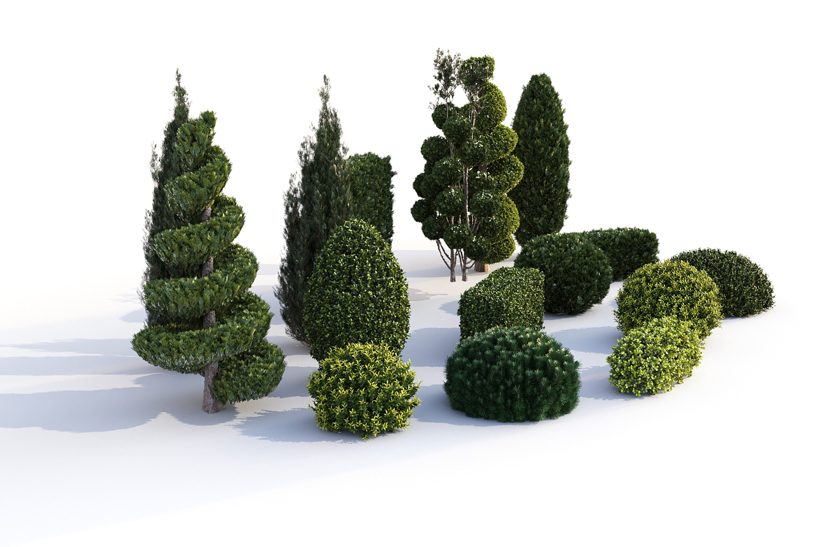 Bushes And Hedges Collection 3D - TurboSquid 2193222