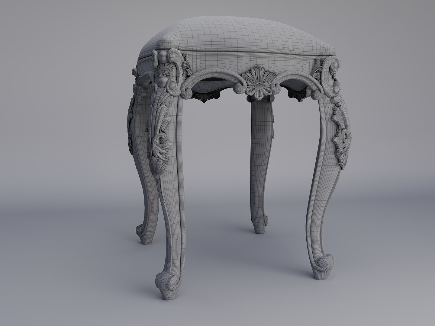 3D Shilpi Handicrafts Royal Stool model - TurboSquid 2081008