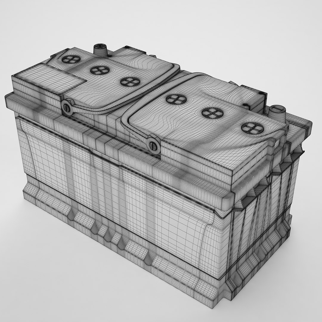 Car Battery 3D - TurboSquid 1275896